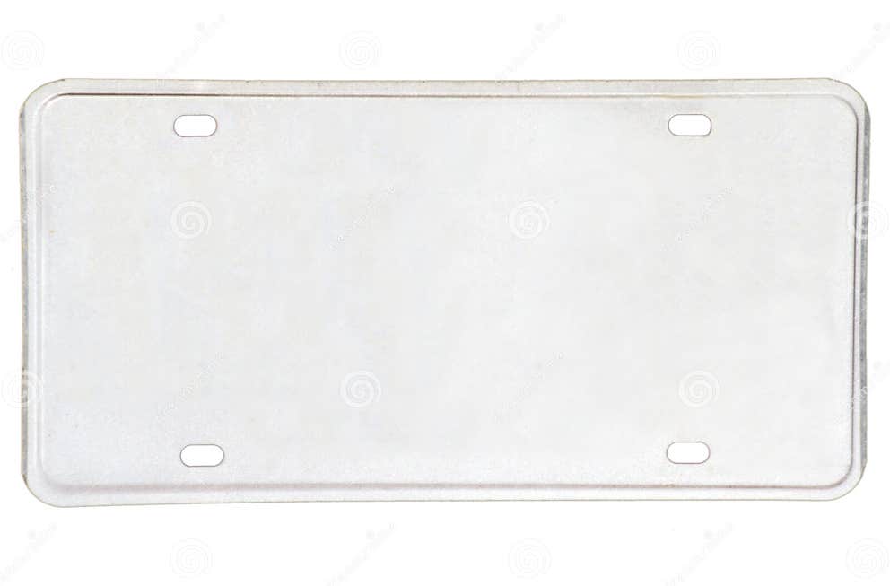 Blank License Plate stock photo. Image of vehicle, empty - 11969154