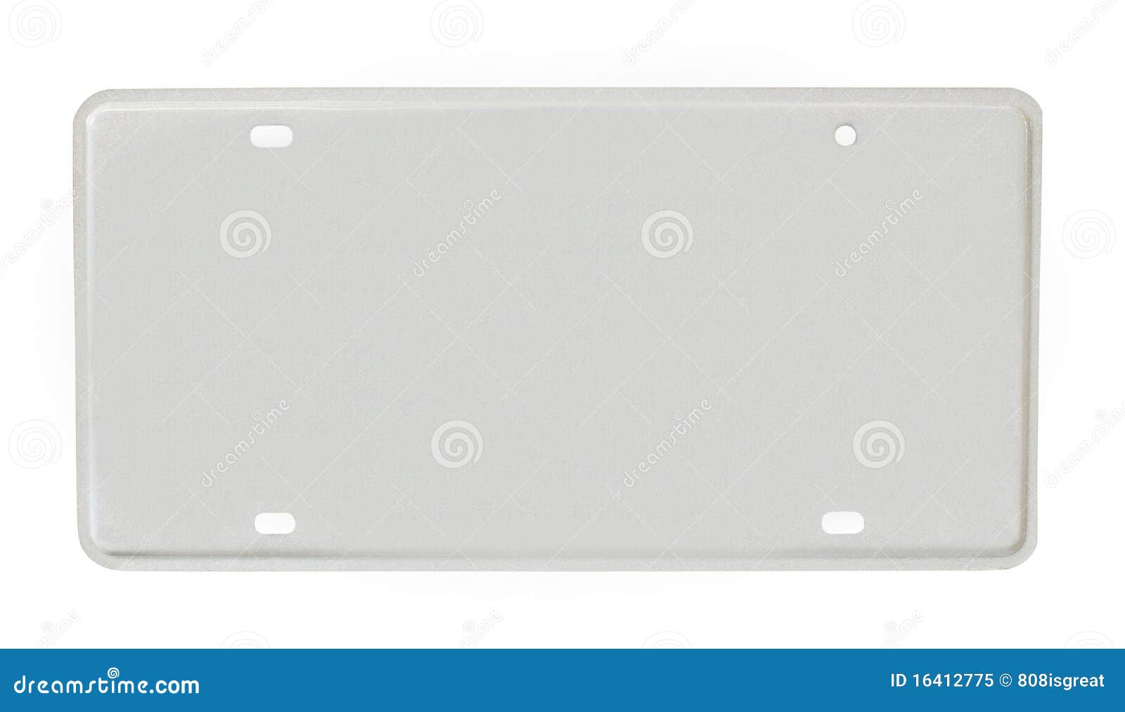 Blank license plate stock image. Image of metal, copy - 16412775