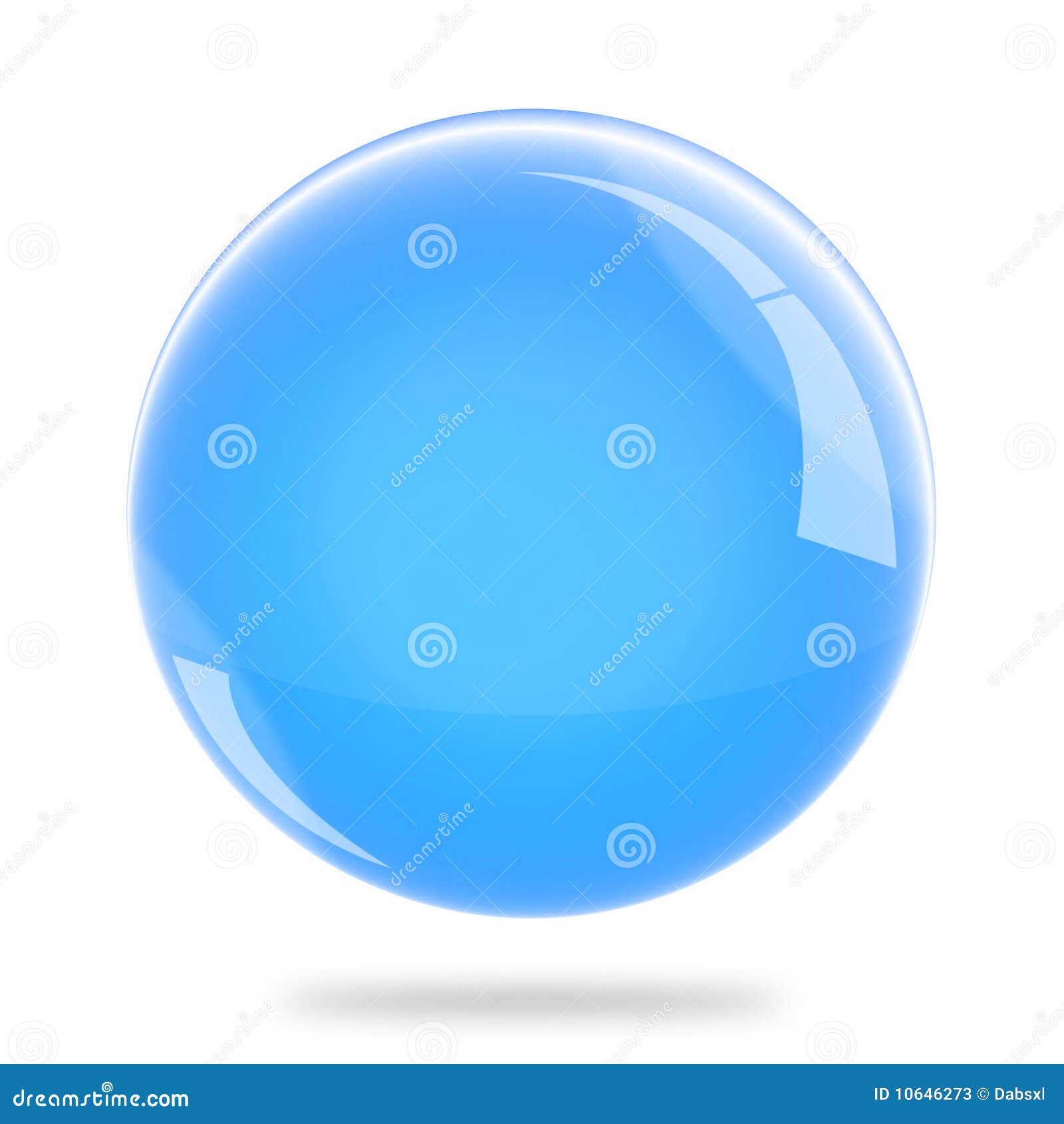 Blank Light Blue Sphere Float Stock Illustration - Illustration of ...