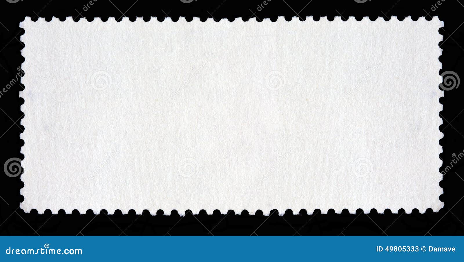 Blank Long Rectangular Postage Stamp Stock Image - Image of reversing ...