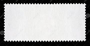 Blank Long Rectangular Postage Stamp Stock Image - Image of reversing ...