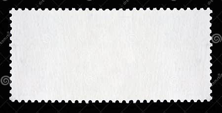 Blank Long Rectangular Postage Stamp Stock Image - Image of reversing ...