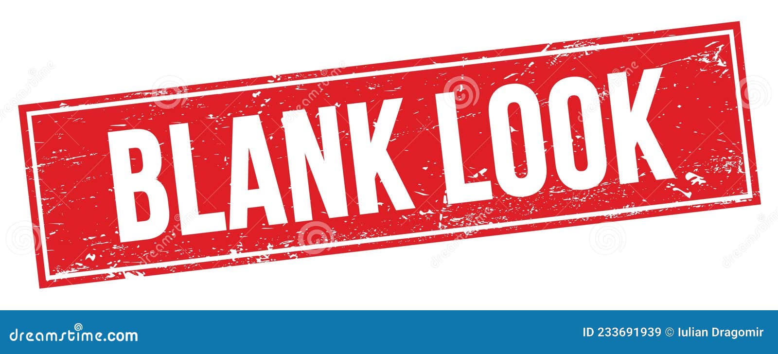 BLANK LOOK Text on Red Grungy Rectangle Stamp Stock Illustration ...