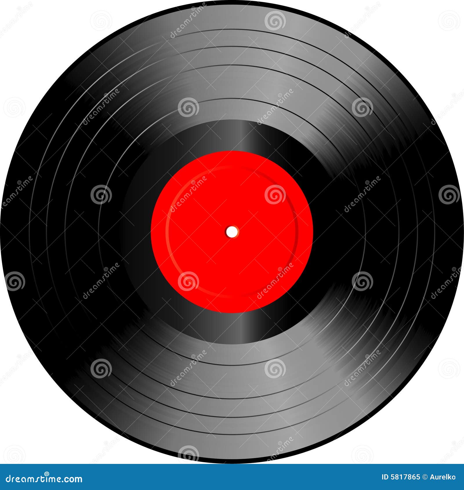 Vinyl Records Border Vector Illustration | CartoonDealer.com #107634770