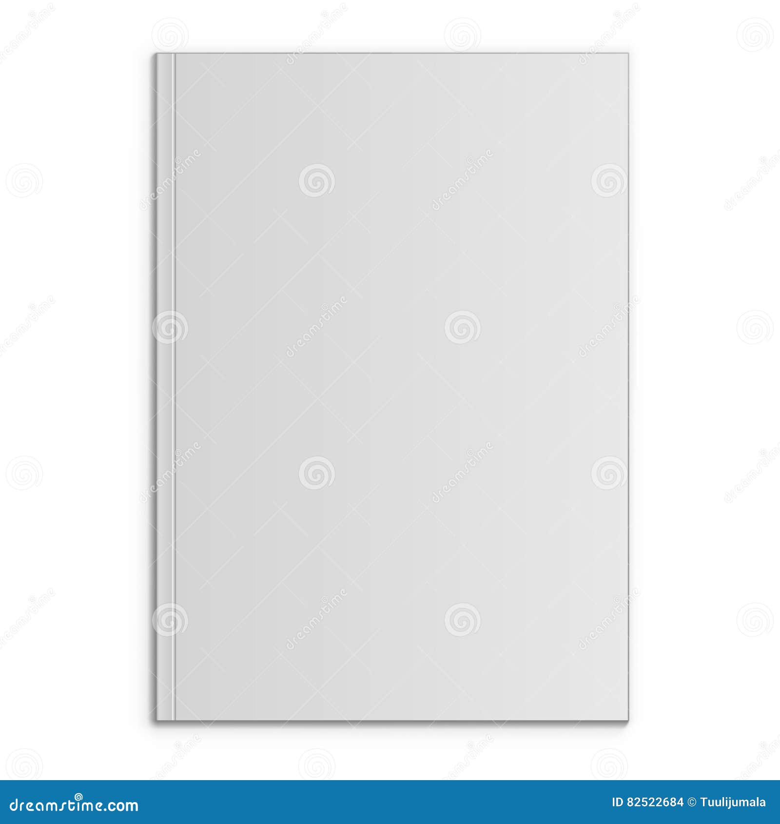 Blank Magazine Front Page Vector Template Stock Vector - Illustration ...