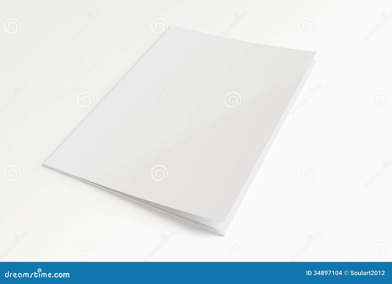 Blank Magazine Isolated on White Stock Illustration - Illustration of ...