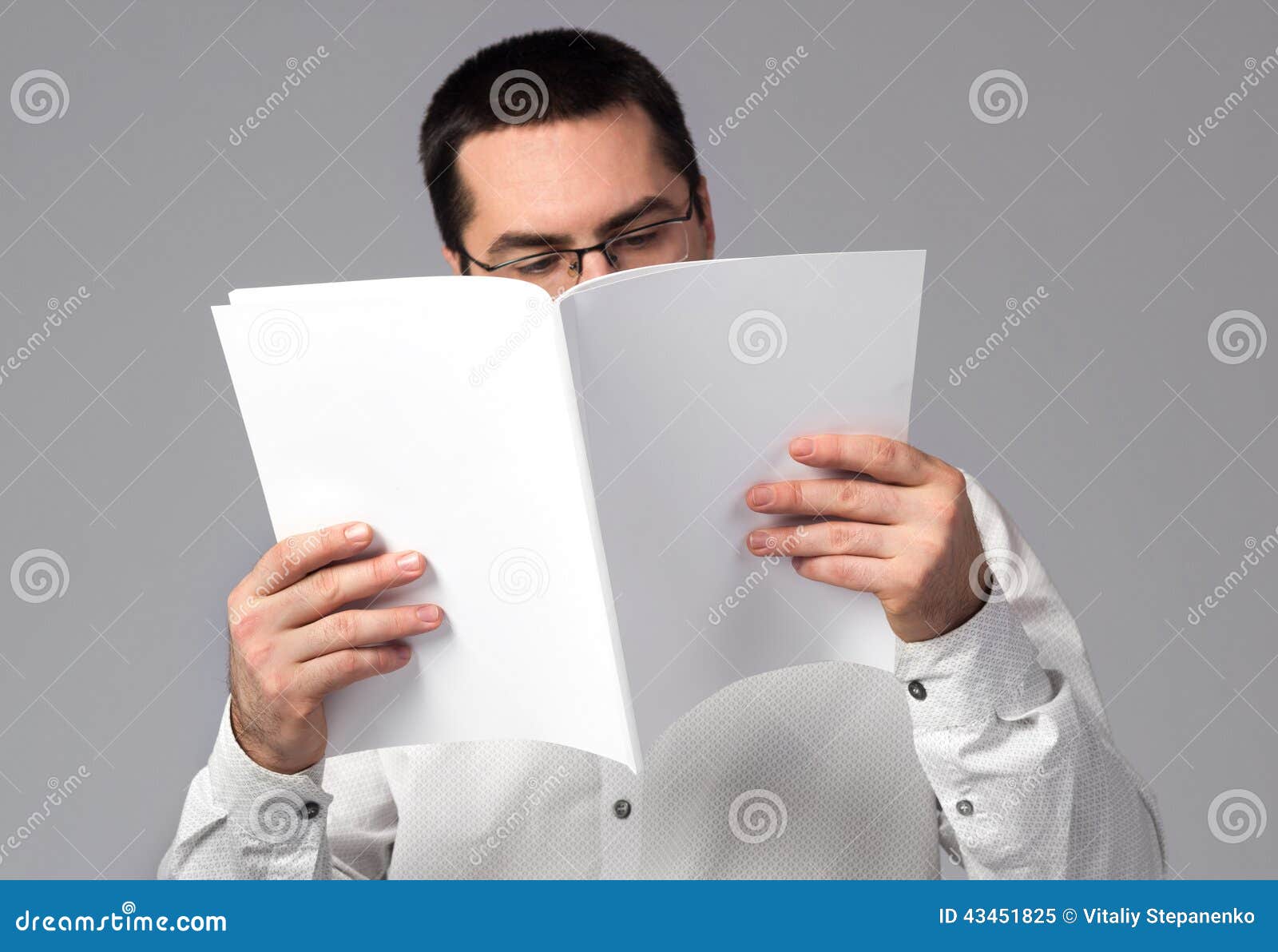 Blank magazine stock image. Image of fake, palm, magazine - 43451825