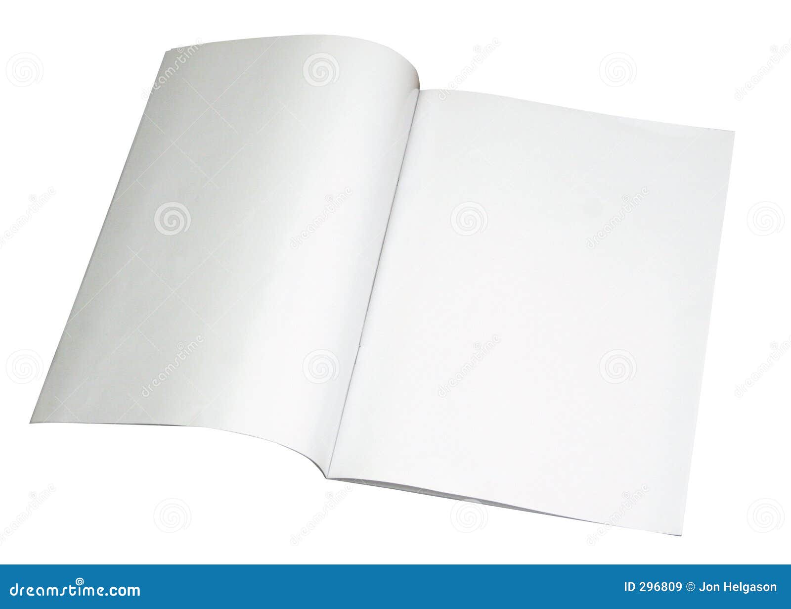 Blank Magazine Spread W/ Path Stock Image - Image of clipping, magazine ...