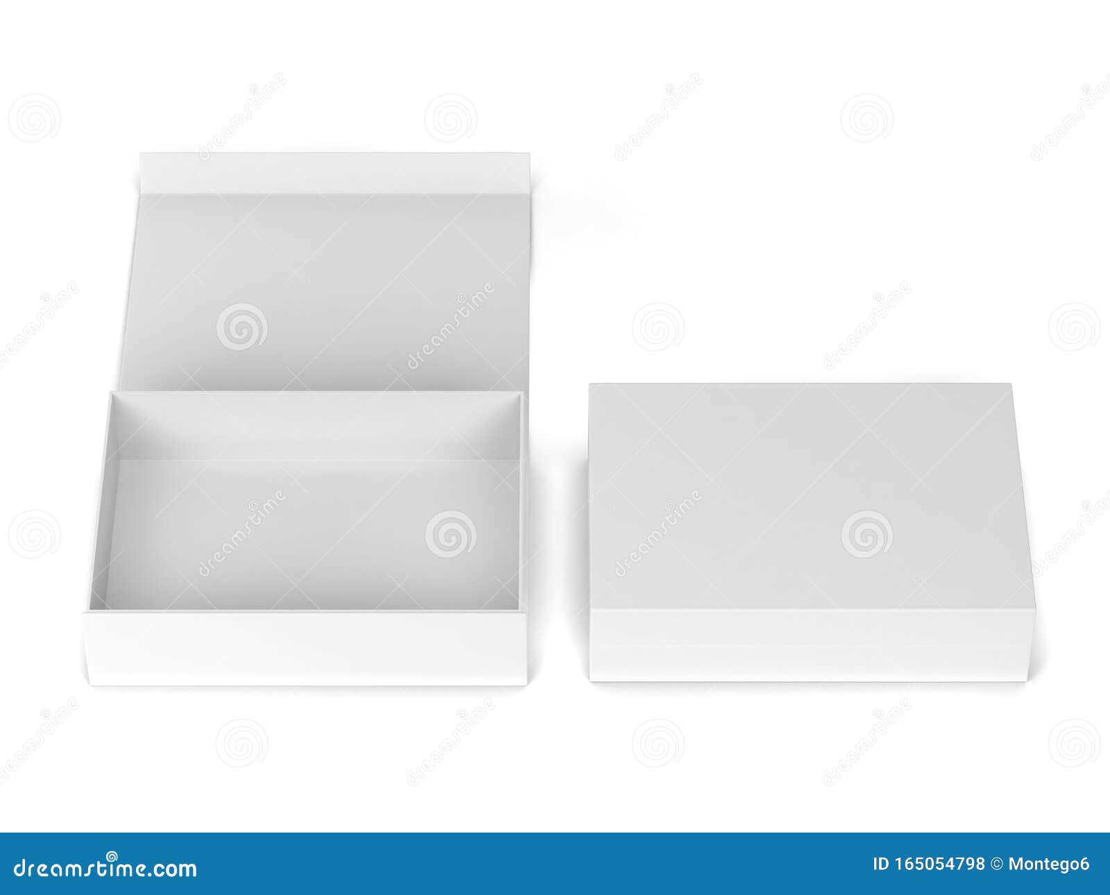 Blank magnetic box package stock illustration. Illustration of ...
