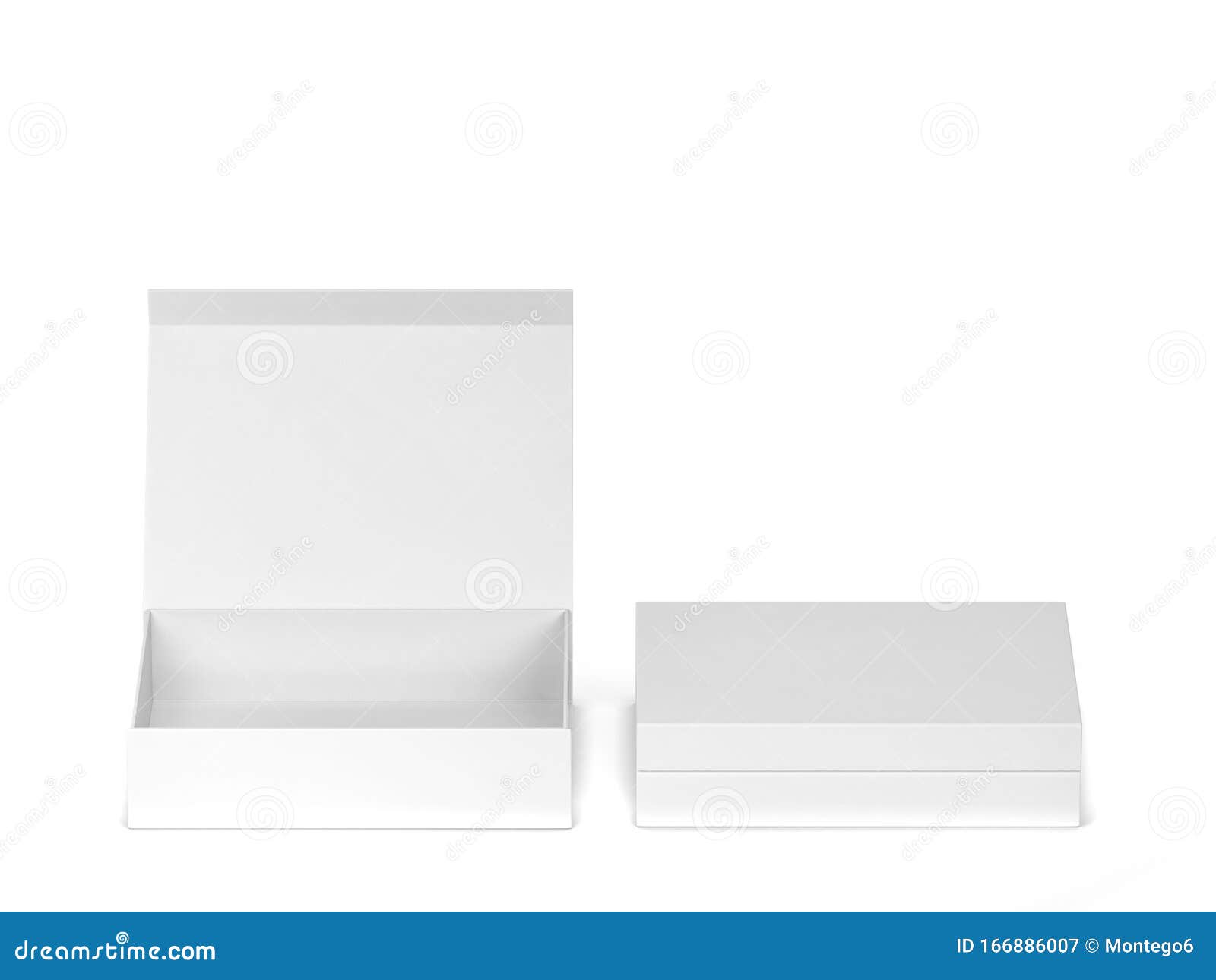 Blank magnetic box package stock illustration. Illustration of design ...