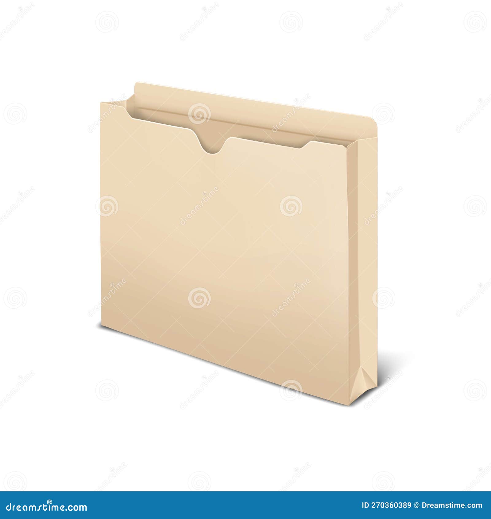 Blank Manila File Jackets With Various Cut Tabs Vector Mockup Set ...