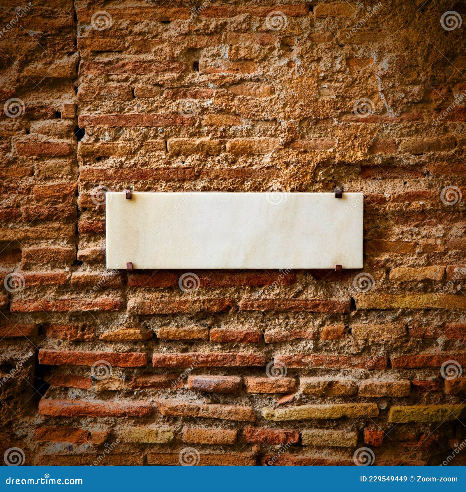 Blank marble plate stock image. Image of sign, mockup - 229549449