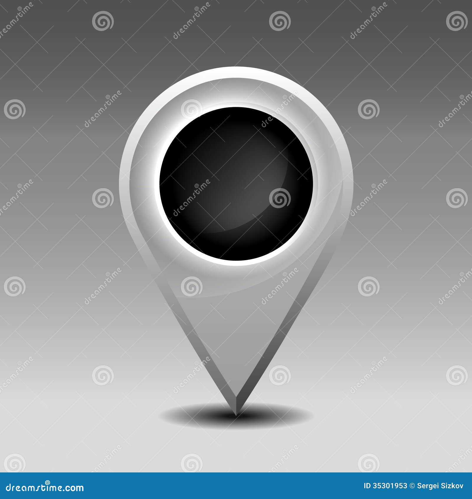 Blank Map Marker, Map Pin Set. Location, Destination, Pinpointin Vector ...