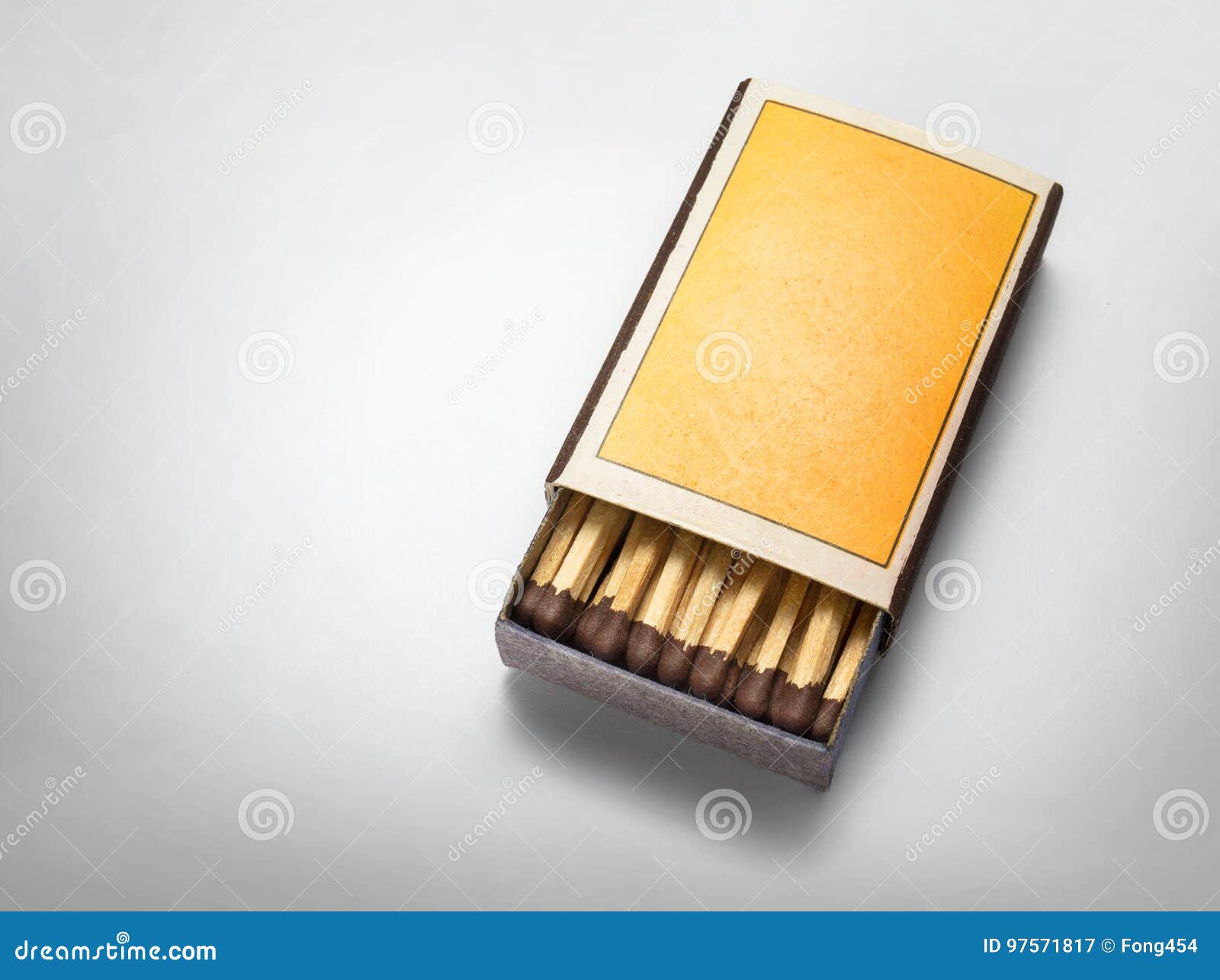 Blank Matchbox on White Background Stock Image - Image of objects ...