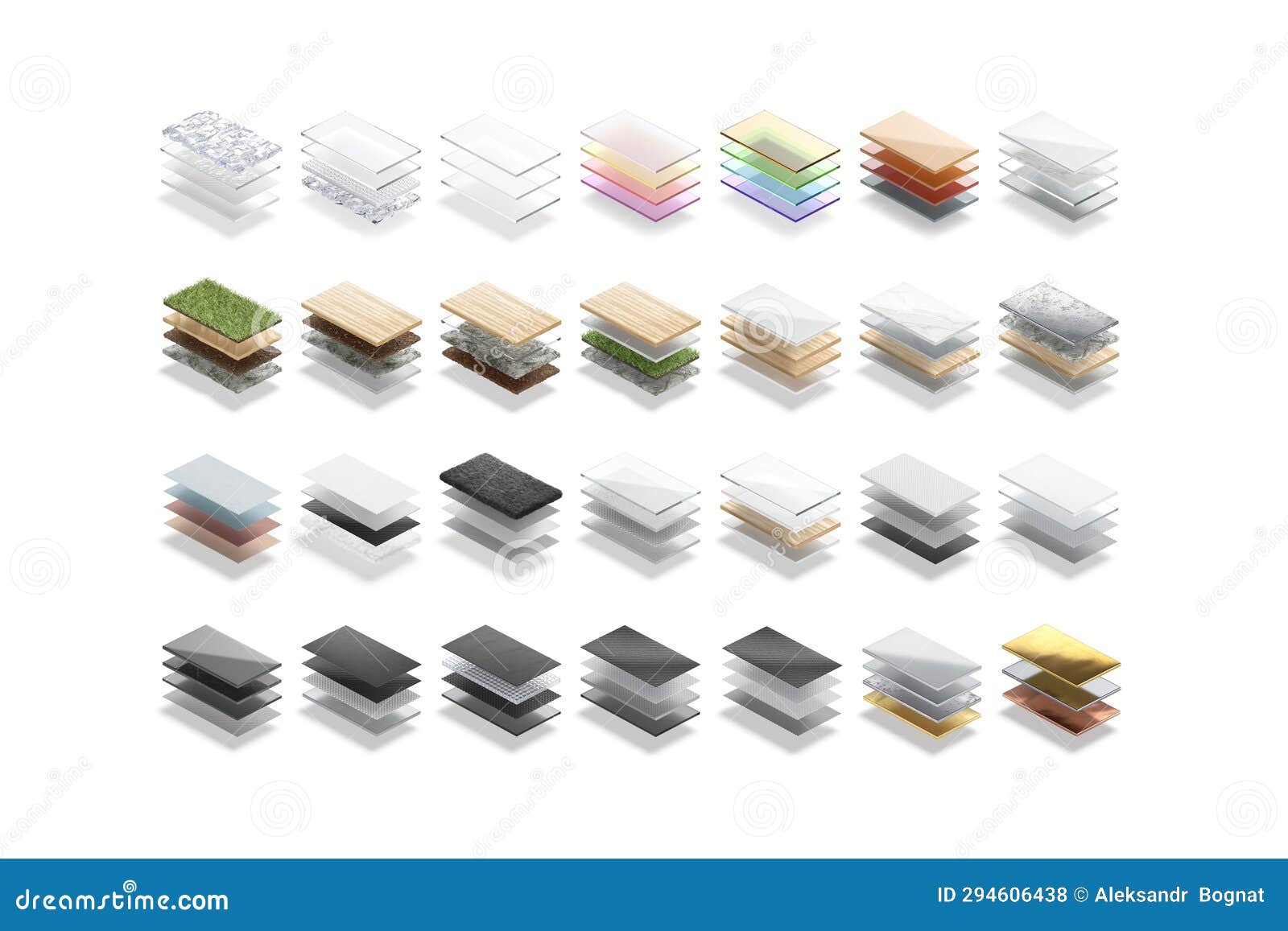 Layers Materials Stack 2, 3, 4 Level Surface Icon Vector Pictogram ...