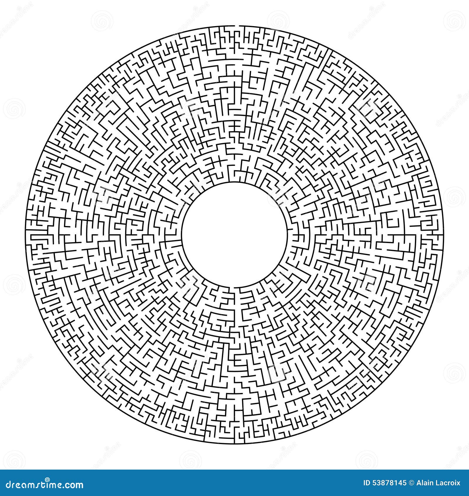 Blank maze stock illustration. Illustration of creative - 53878145