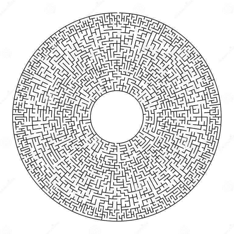 Blank maze stock illustration. Illustration of creative - 53878145
