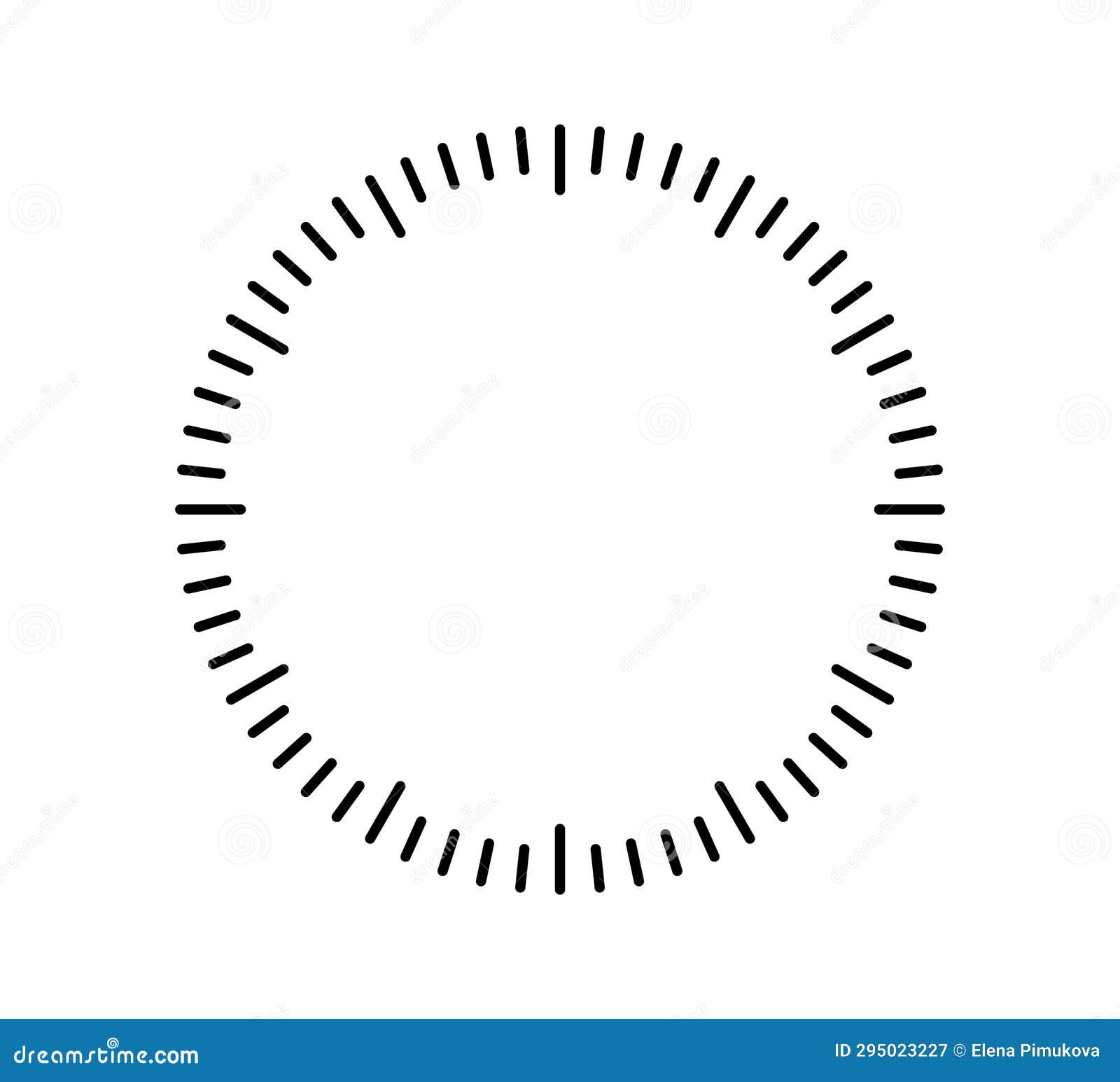 Blank Mechanical Clock Face Divided Into Seconds And Minutes. Round ...