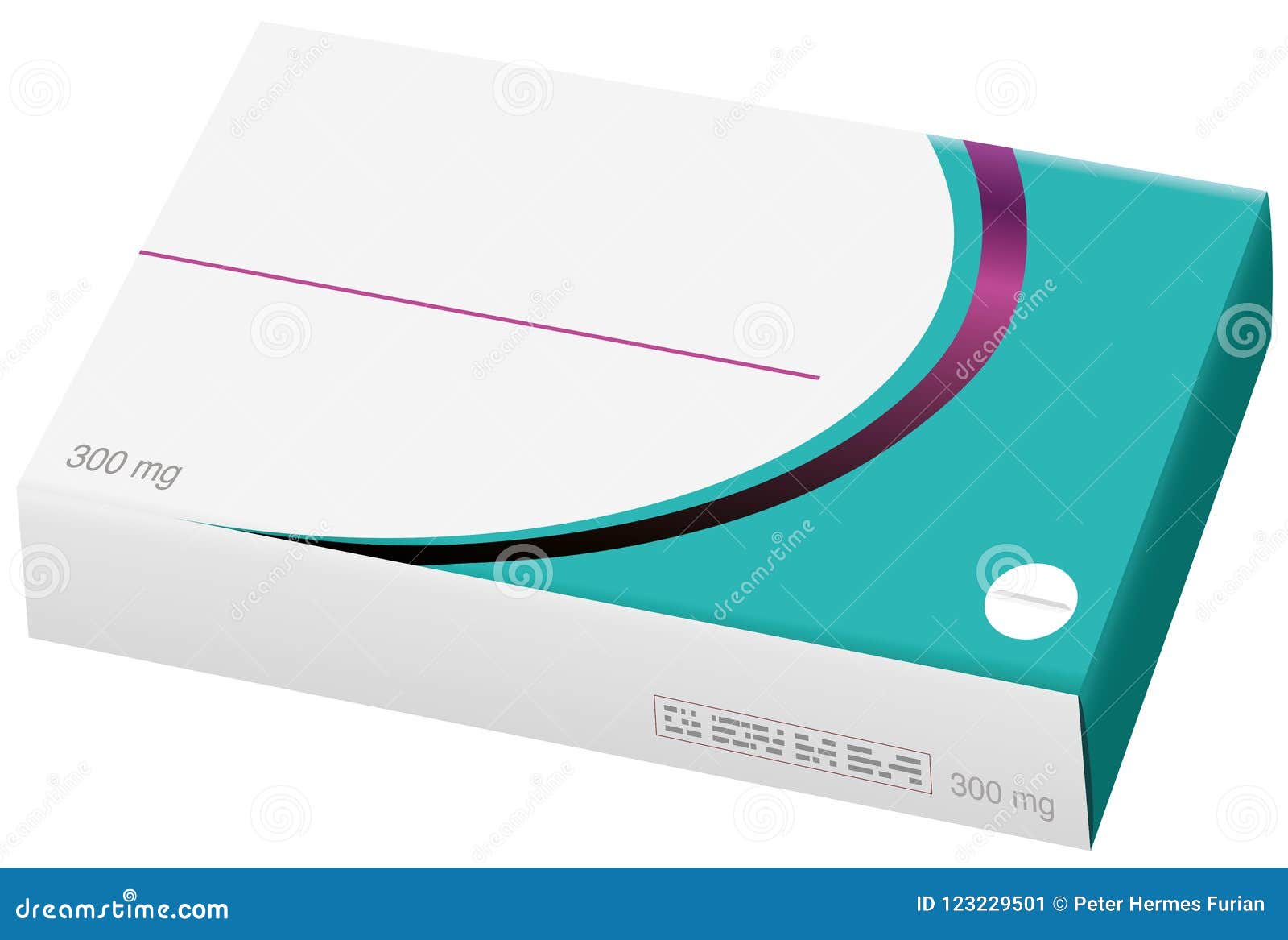 Blank Medicine Package Unlabeled Packet Of Tablets Cartoon Vector ...