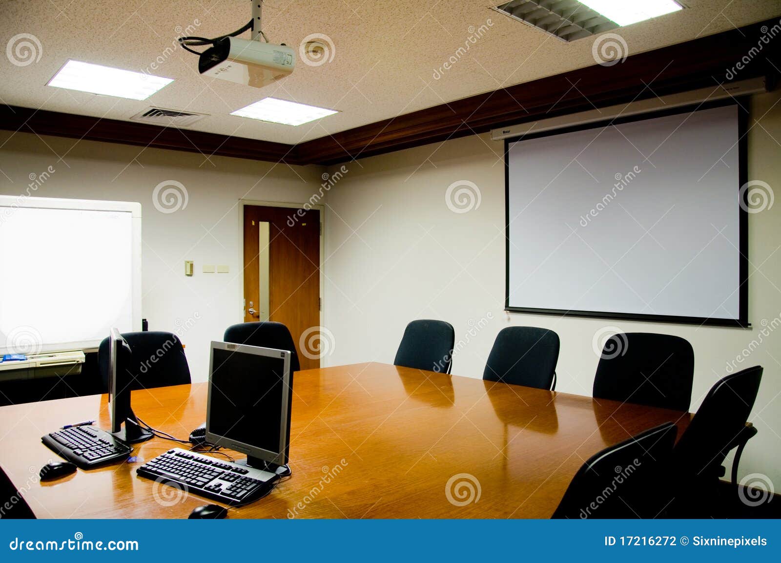 Blank meeting room stock photo. Image of lecture, corporation - 17216272