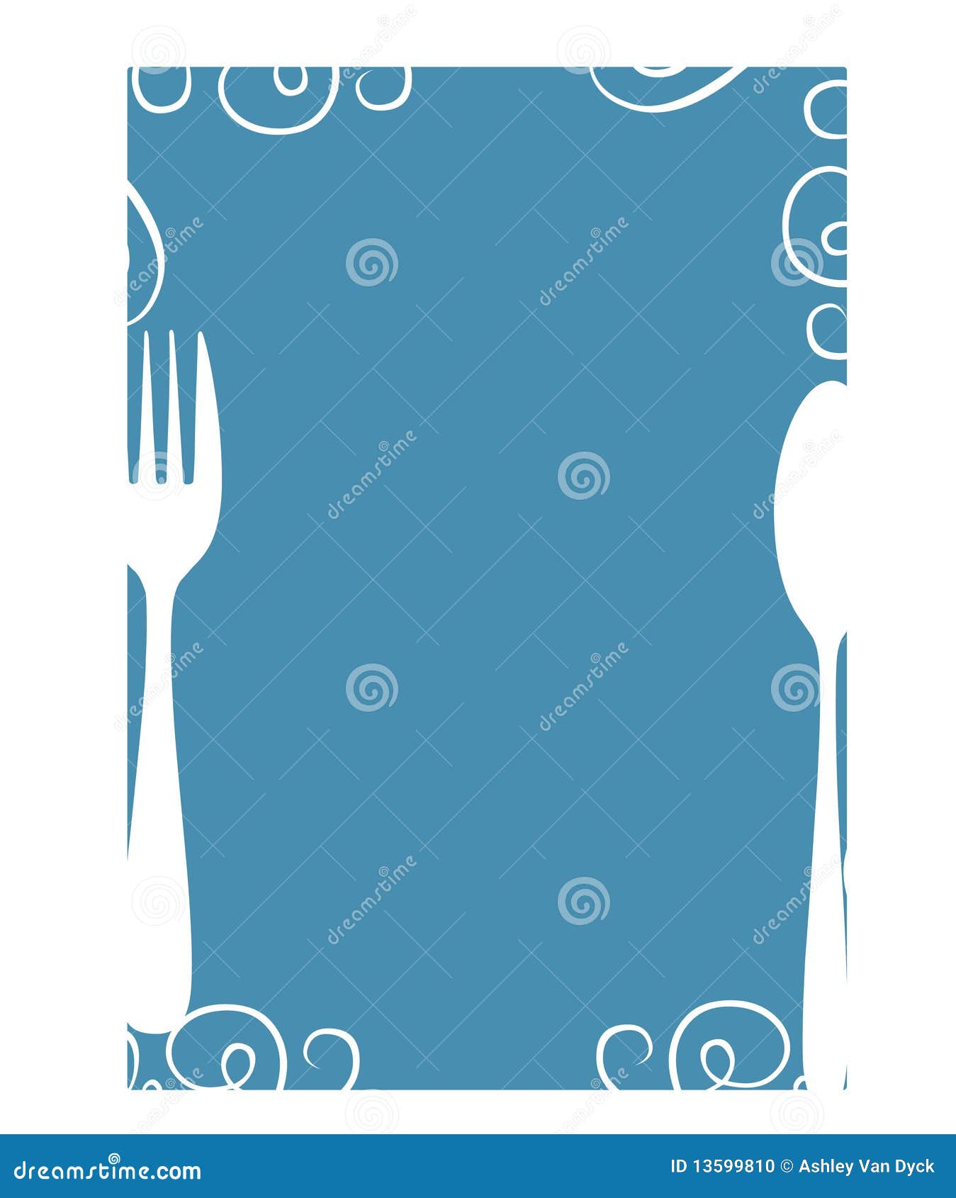 Blank menu stock vector. Illustration of dining, feeding - 13599810