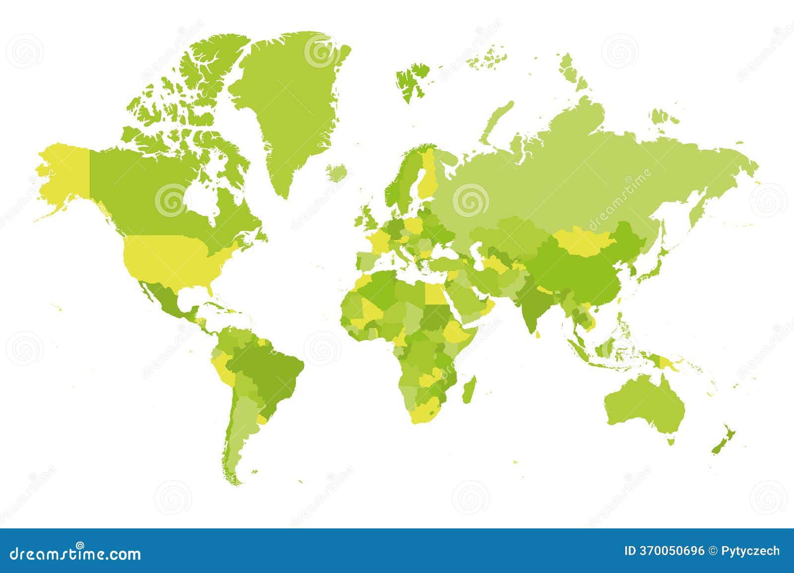 Blank Mercator Political Map Cartoon Vector | CartoonDealer.com #334787991