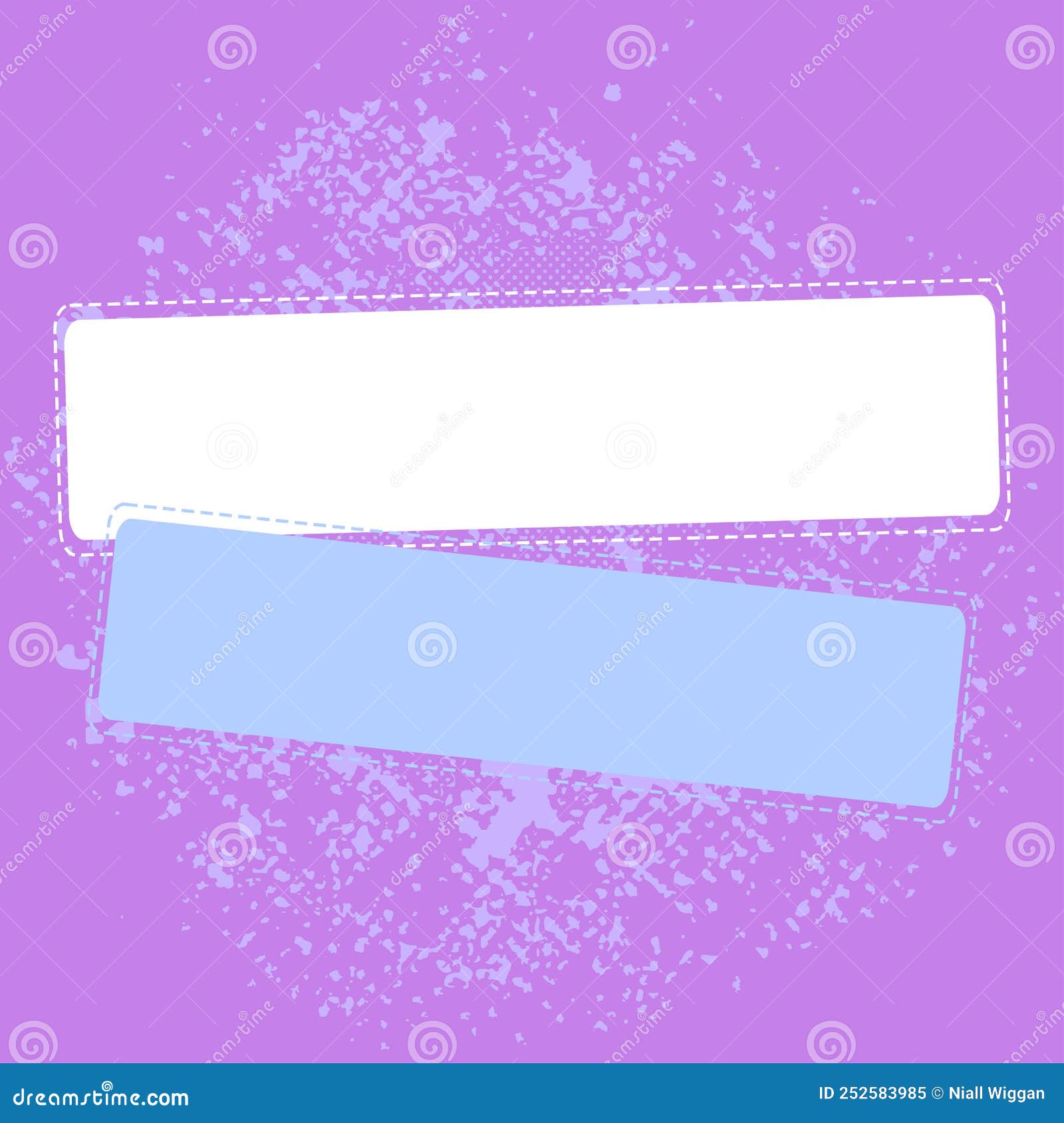 Blank Message Boxes Over Color Background Design. Creative Banners for ...