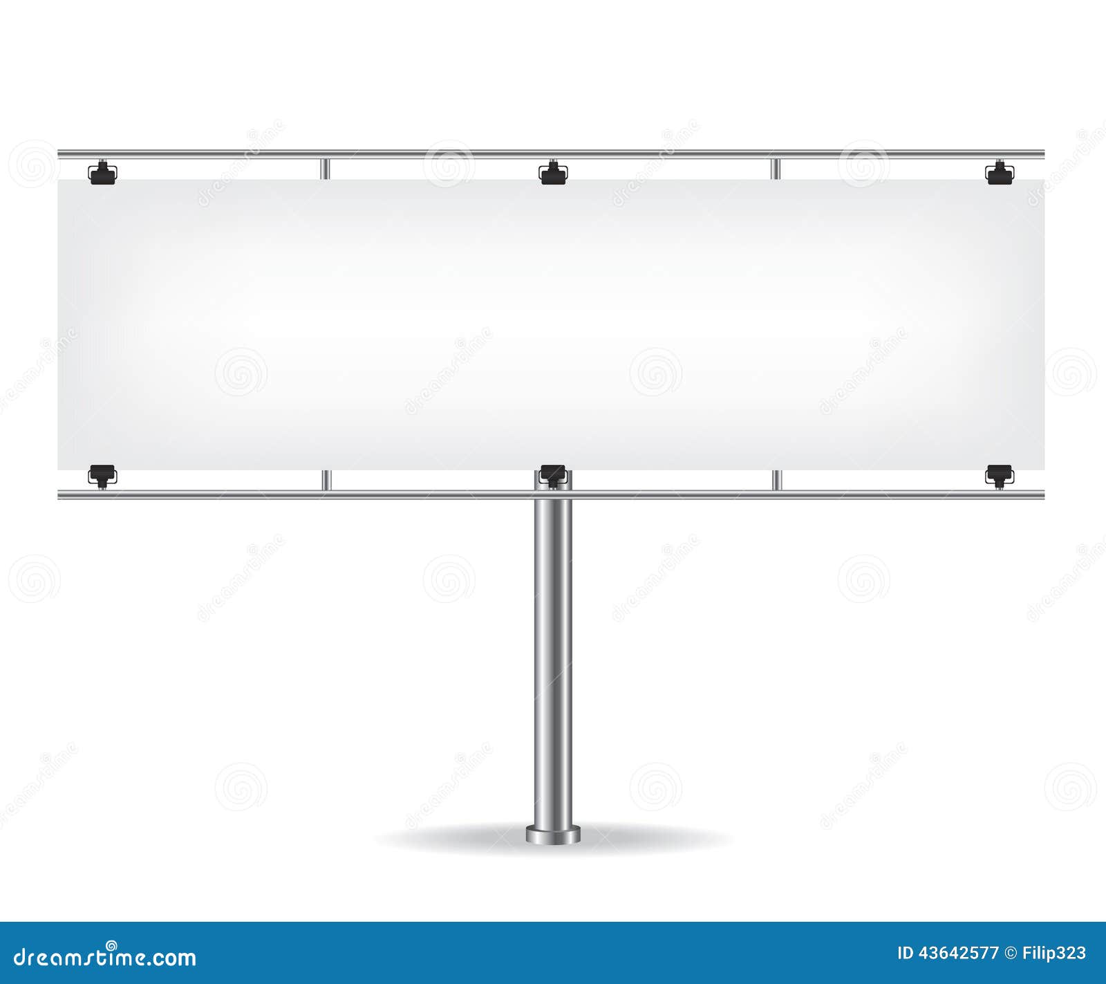 Billboard Blank Lighted Stock Illustrations – 166 Billboard Blank ...