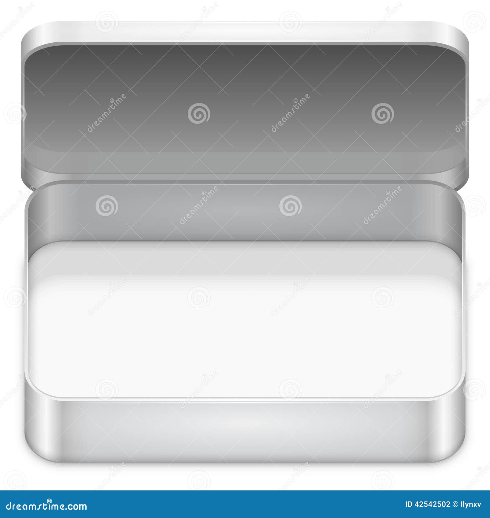 Blank Metal Box Vector Illustration | CartoonDealer.com #42542502