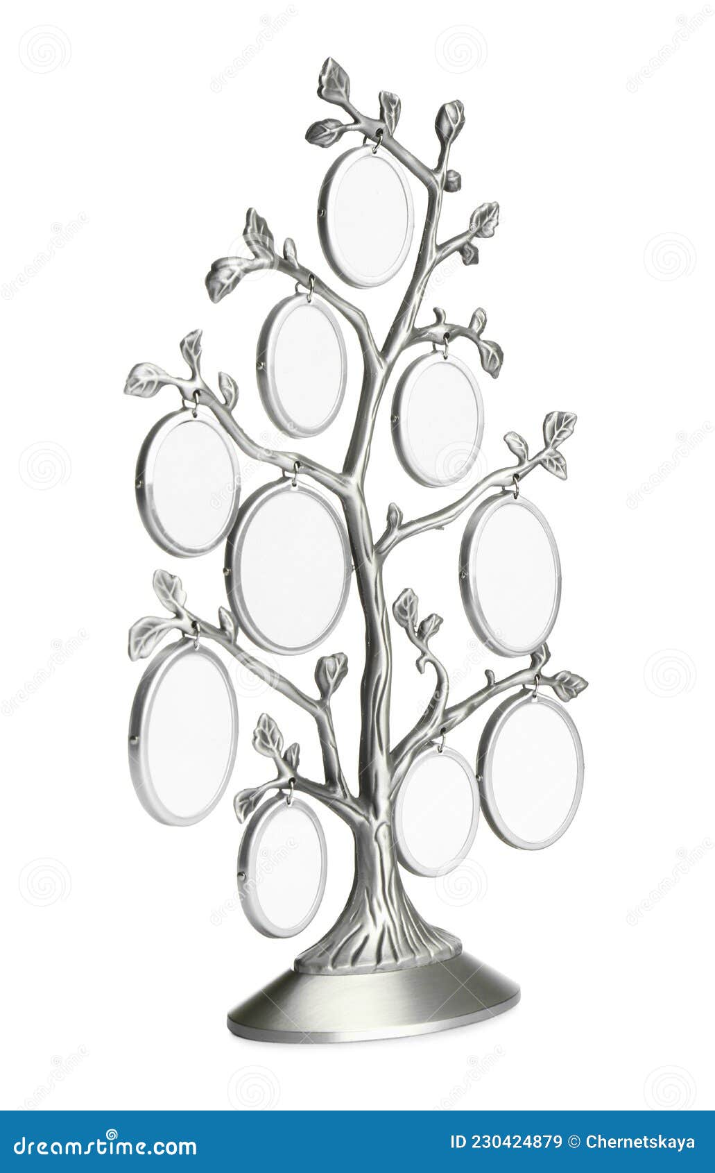 Blank Metal Family Tree Frame Isolated on White Stock Image - Image of ...