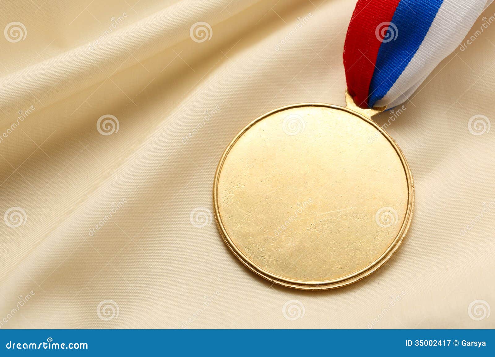 Blank metal medal stock image. Image of round, prize - 35002417