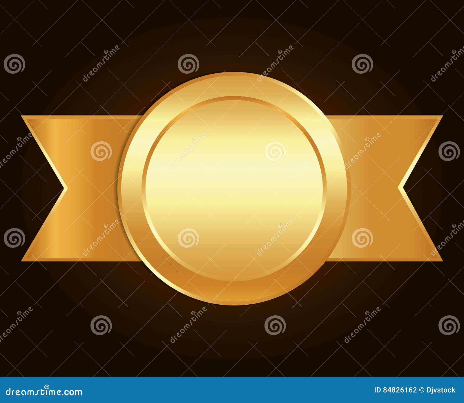 Blank Metallic Label or Seal Icon Image Stock Illustration ...