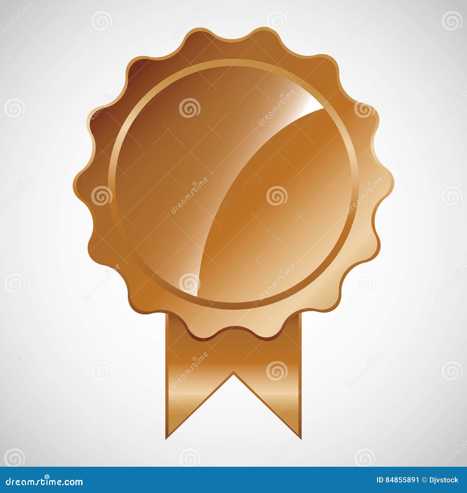 Blank Metallic Label or Seal Icon Image Stock Illustration ...
