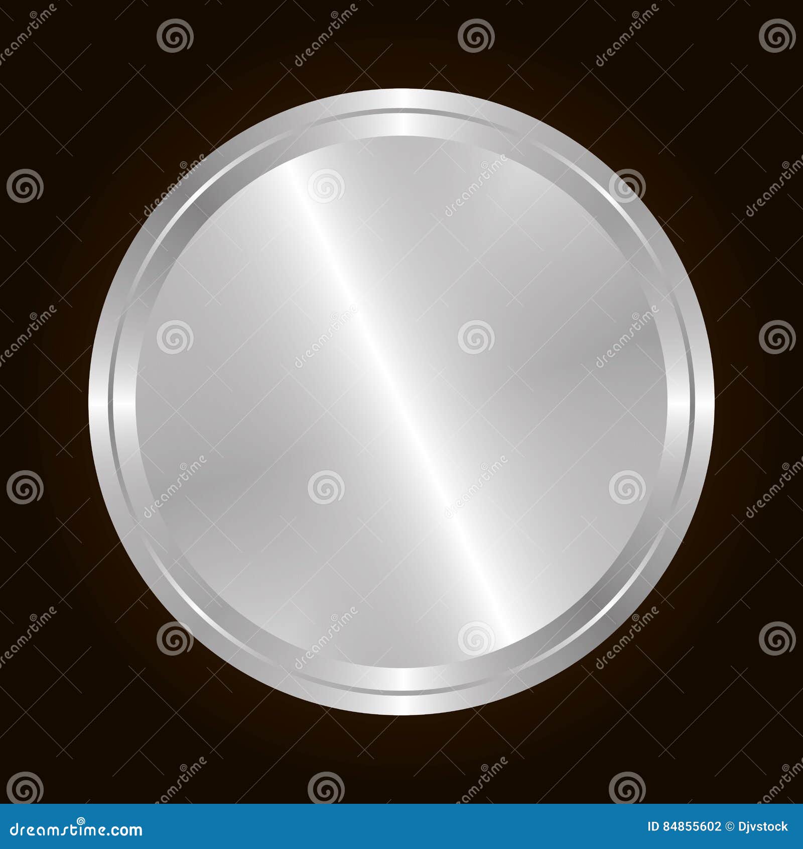 Blank Metallic Label or Seal Icon Image Stock Illustration ...