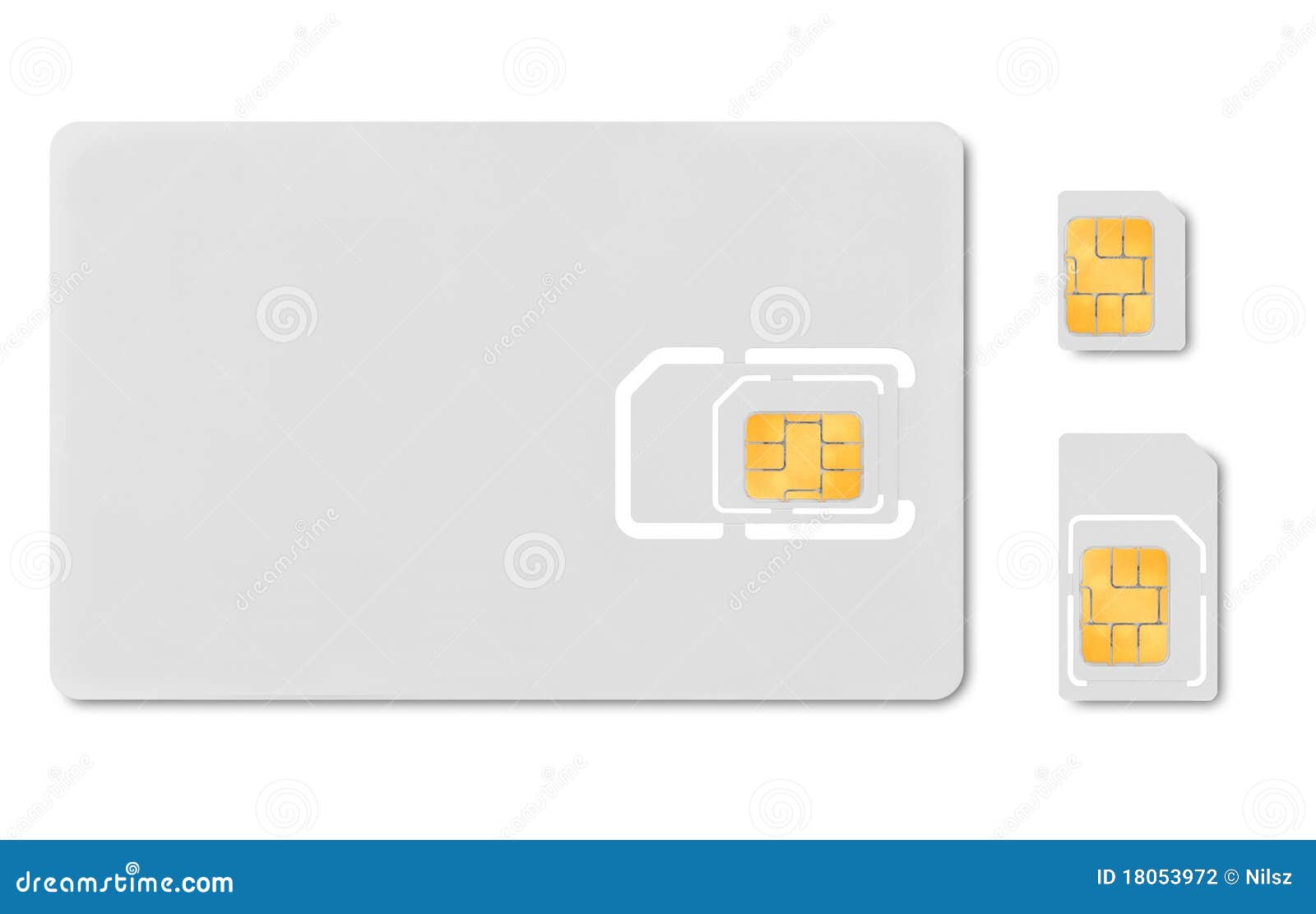 Blank Micro Sim Card Carrier Stock Photo - Image of carrier, handy ...