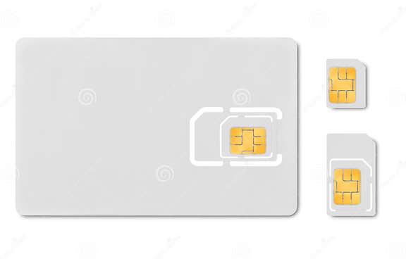 Blank Micro Sim Card Carrier Stock Photo - Image of carrier, handy ...