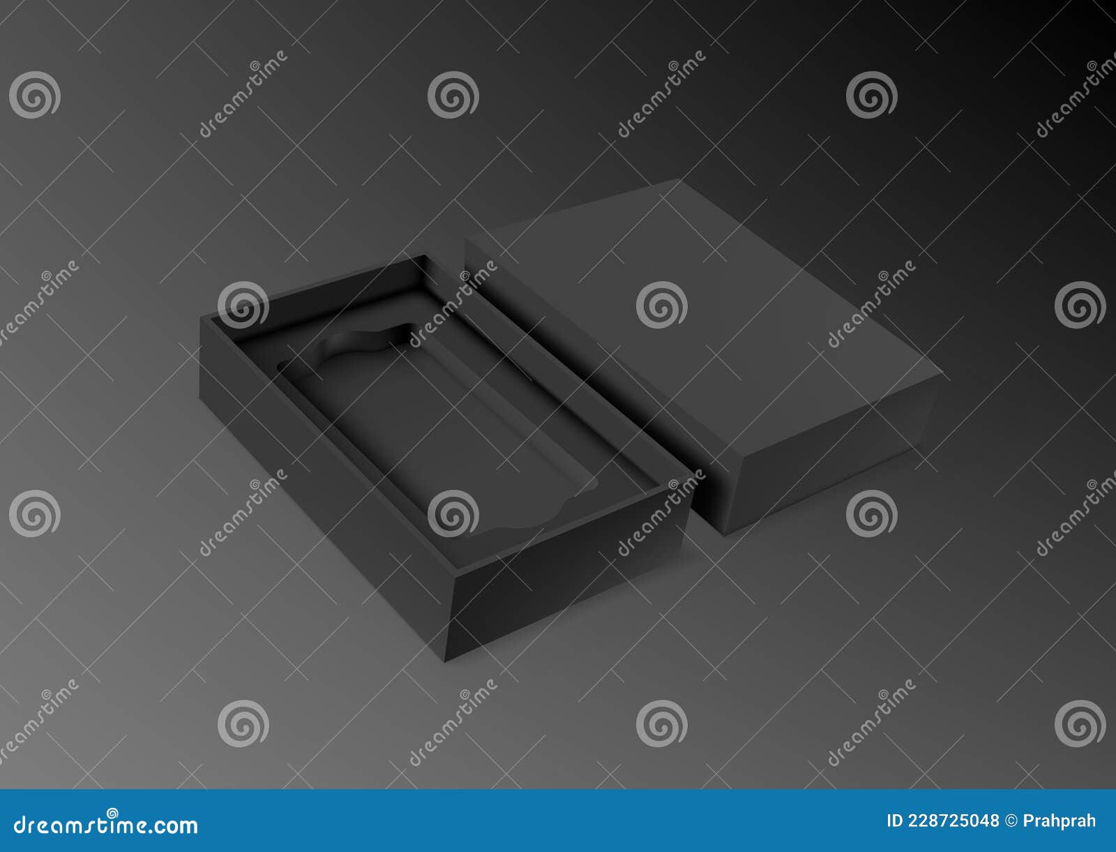 Blank Mobile Box Packaging for Branding Template Stock Vector ...
