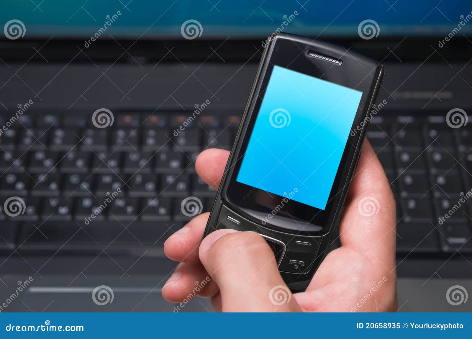 Blank mobile phone stock image. Image of cellphone, phone - 20658935