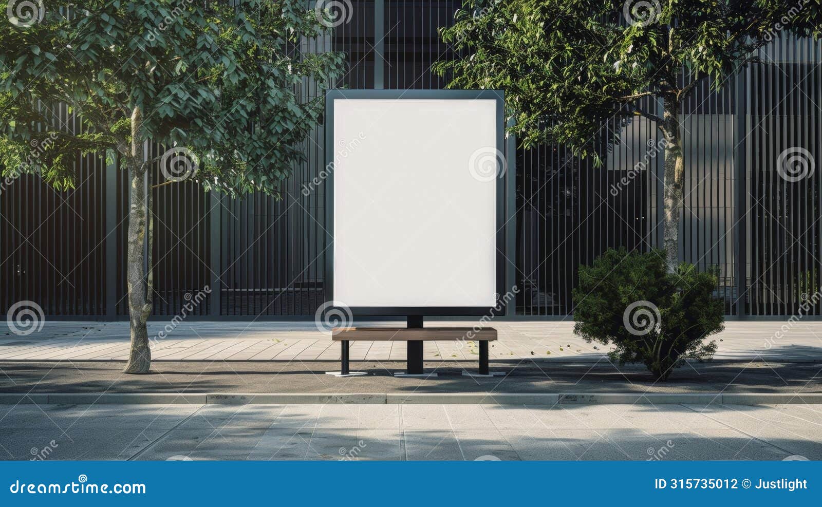 Blank Mockup of a Portable Sign with a Large Display Area for Maximum ...