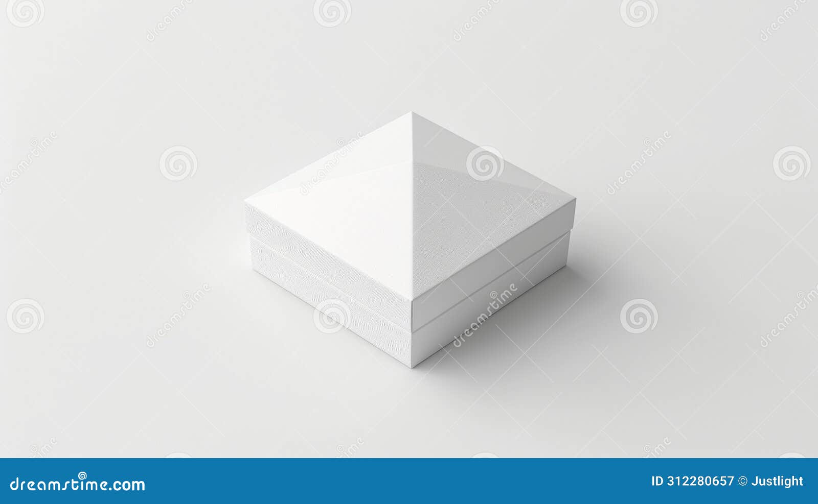 Blank Mockup of a Triangular Prism Box Perfect for Packaging Jewelry or ...