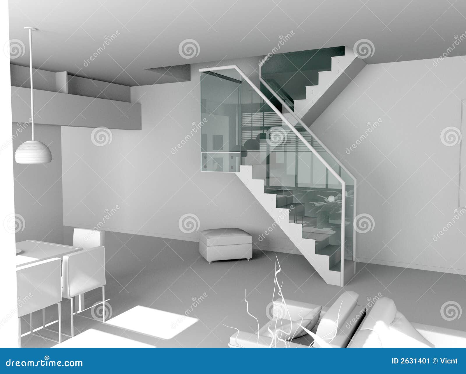 Blank modern interior stock image. Image of interior, space - 2631401