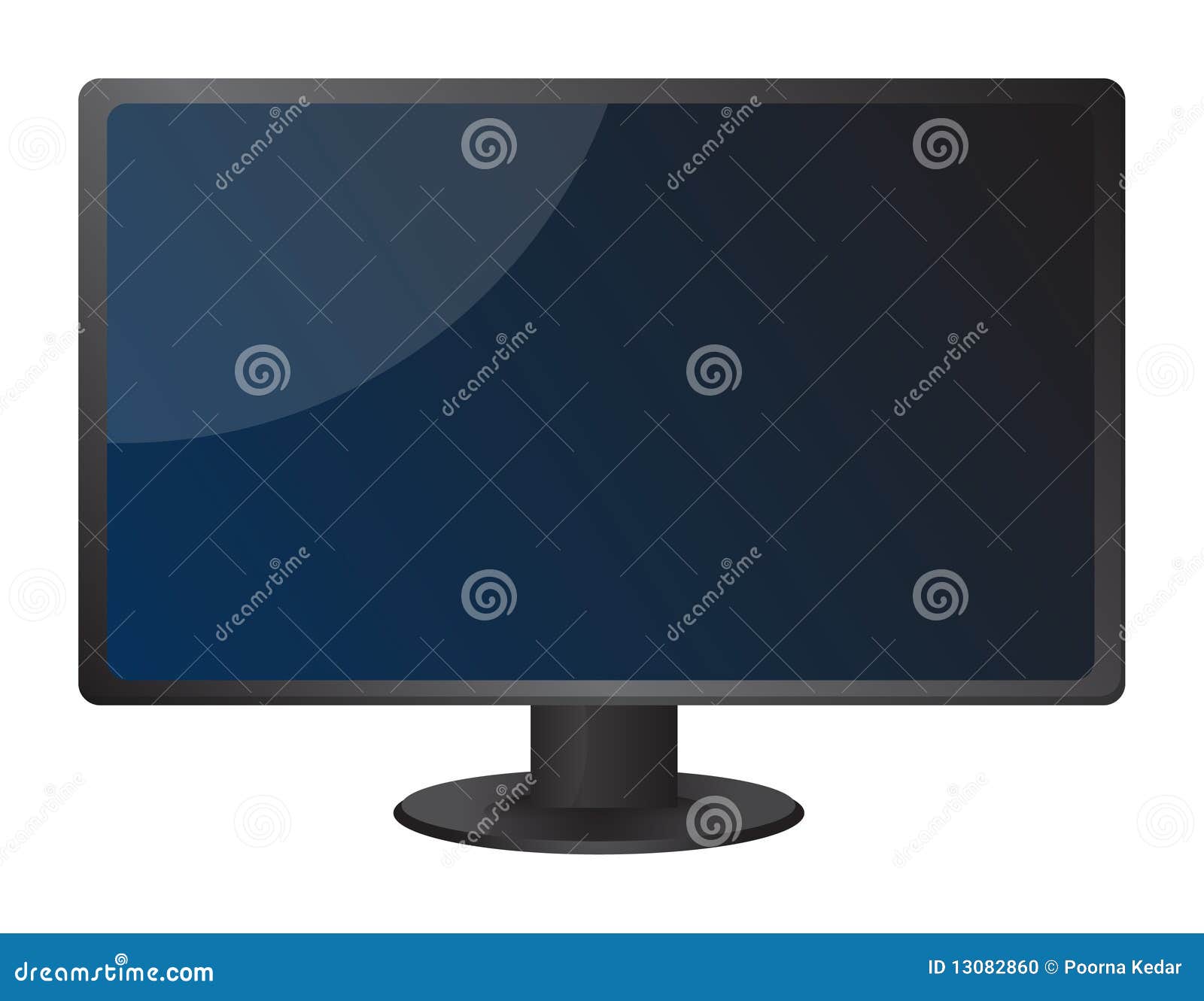 BLANK MONITOR stock illustration. Illustration of clean - 13082860