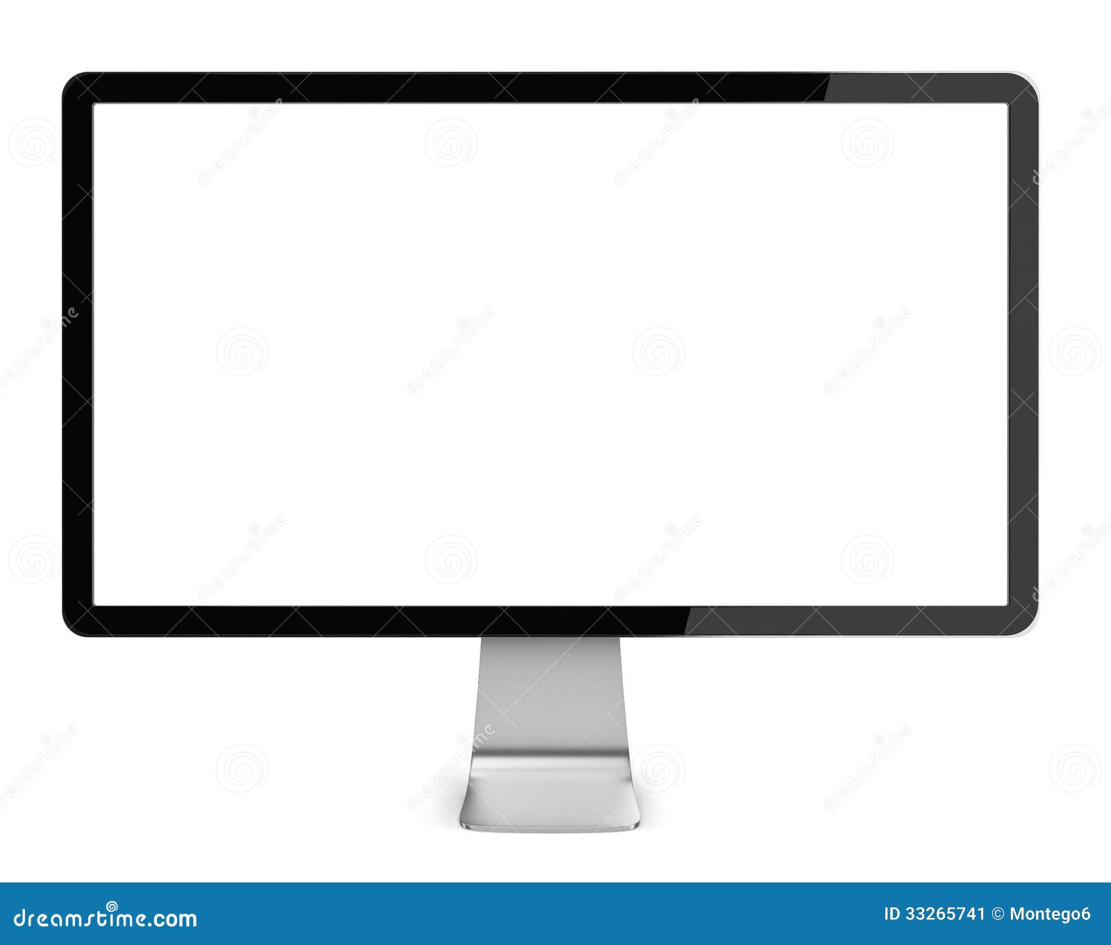 Blank monitor stock illustration. Illustration of flat - 33265741