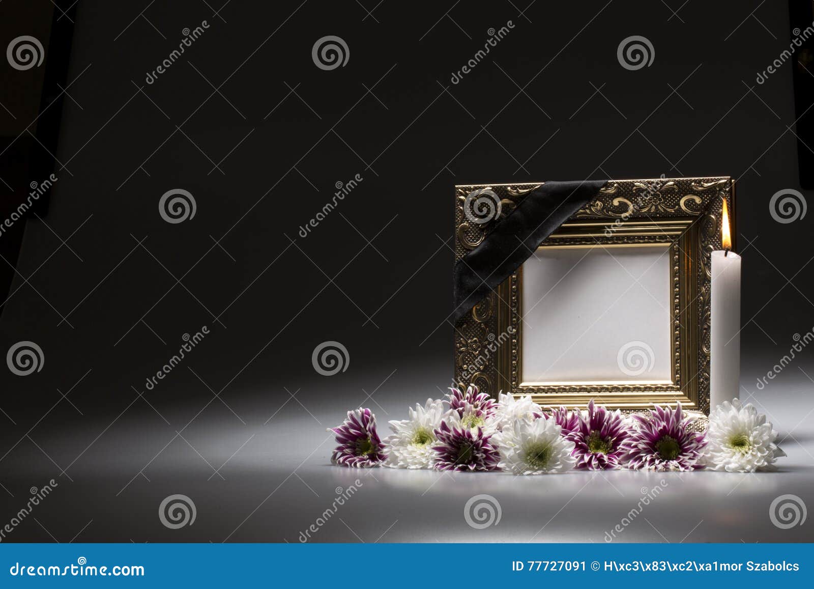 Blank Mourning Frame For Sympathy Card Royalty-Free Stock Image ...
