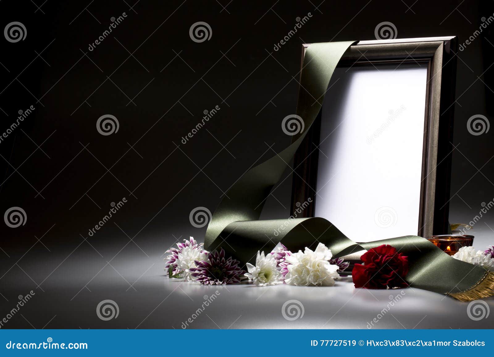 Blank Mourning Frame for Sympathy Card Stock Image - Image of antique ...
