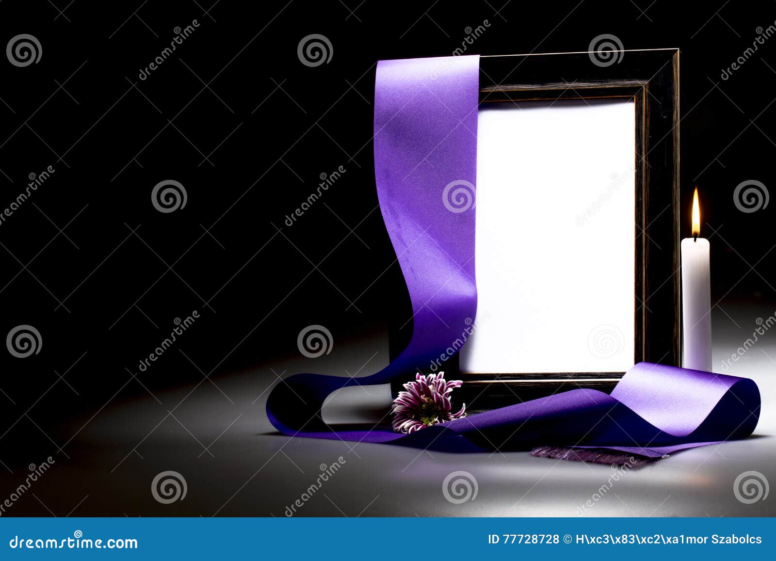 Blank Mourning Frame For Sympathy Card Royalty-Free Stock Image ...