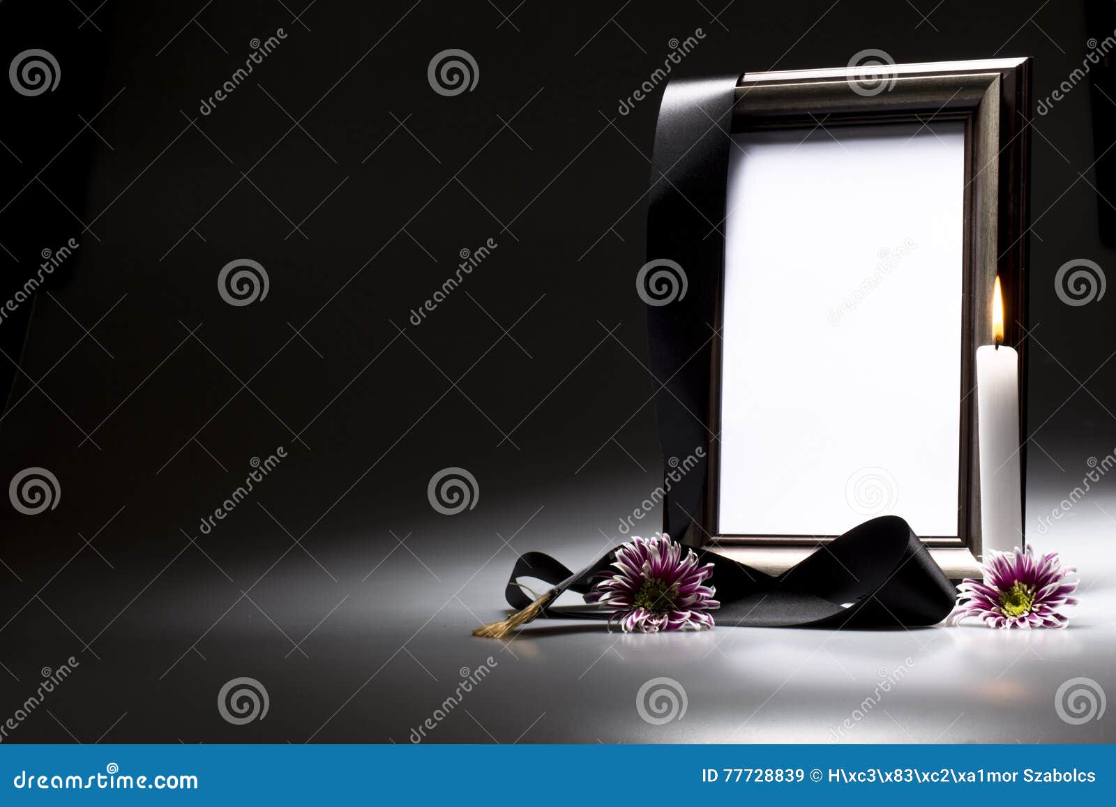 Blank Mourning Frame For Sympathy Card Royalty-Free Stock Image ...
