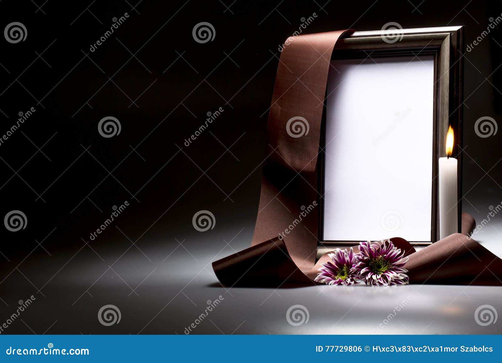 Blank Mourning Frame For Sympathy Card Royalty-Free Stock Image ...