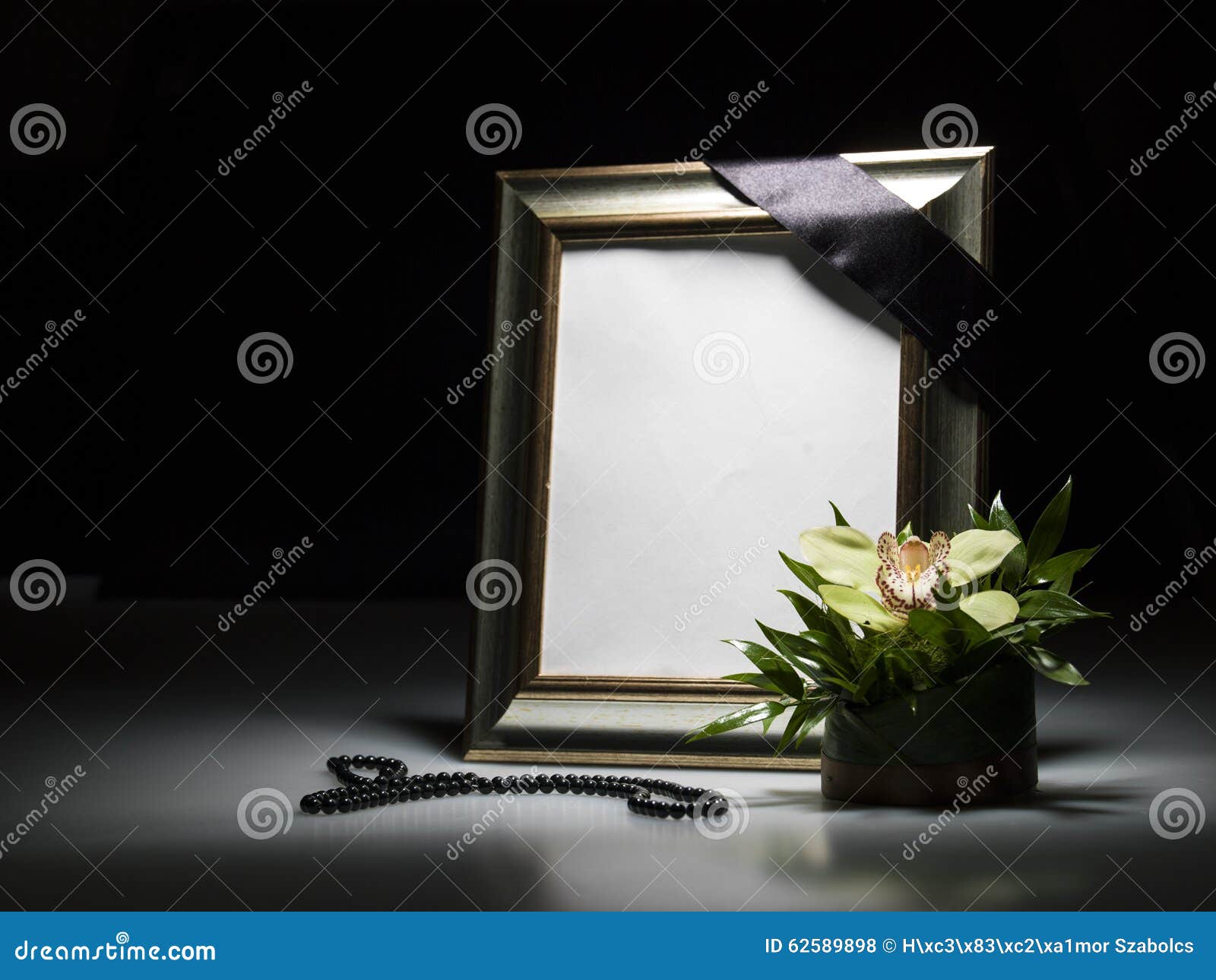 Blank Mourning Frame For Sympathy Card Royalty-Free Stock Image ...