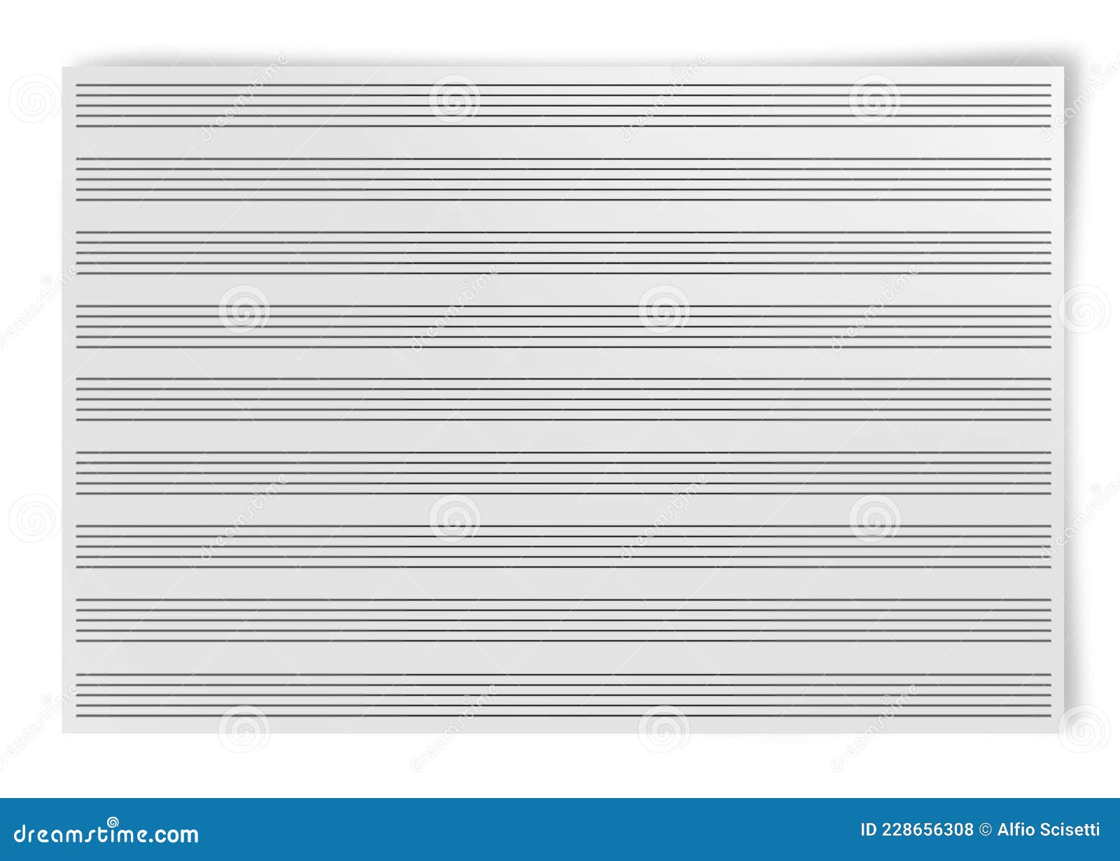 Blank Music Staff Vector Cartoon | CartoonDealer.com #184217837